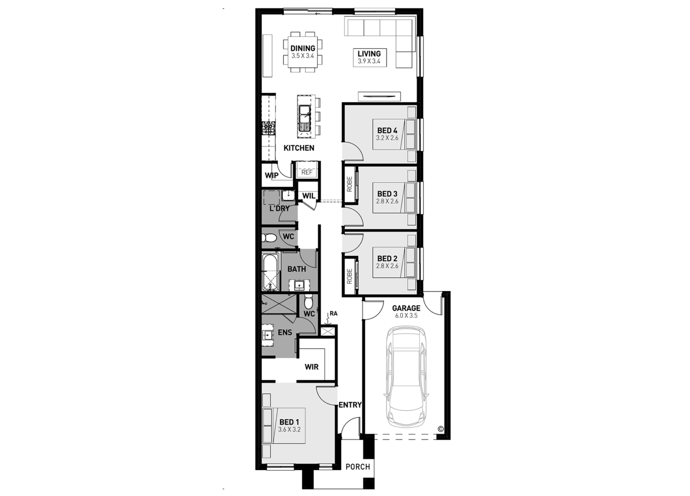 Phoenix | 3 Bedroom, 2 Bathroom Home Design | View Plans & More