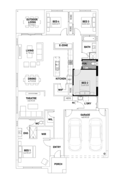 Lawson | 4 Bedroom, 2 Bathroom Home Design | View Plans & More