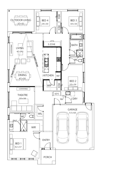 Lawson | 4 Bedroom, 2 Bathroom Home Design | View Plans & More