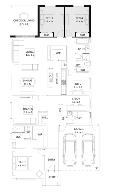 Lawson | 4 Bedroom, 2 Bathroom Home Design | View Plans & More
