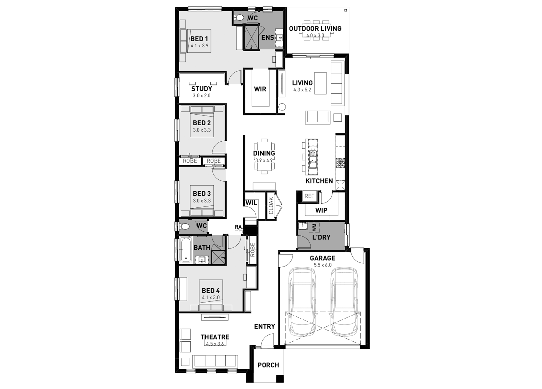 Winton | 4 Bedroom, 2 Bathroom Home Design | View Plans & More
