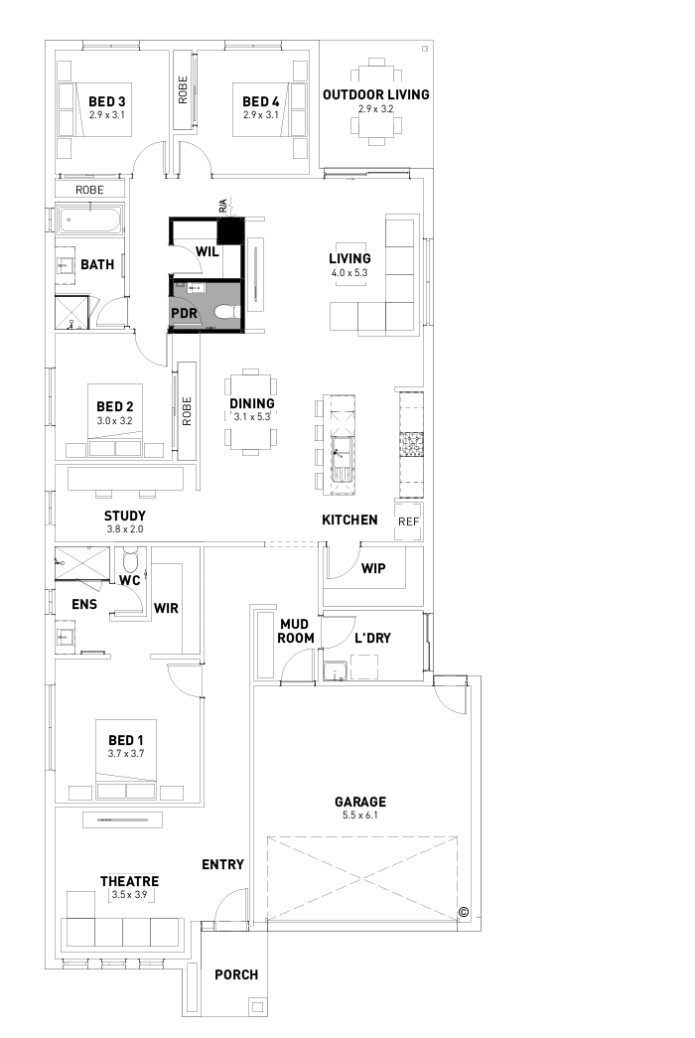 Lismore | 4 Bedroom, 2 Bathroom Home Design | View Plans & More